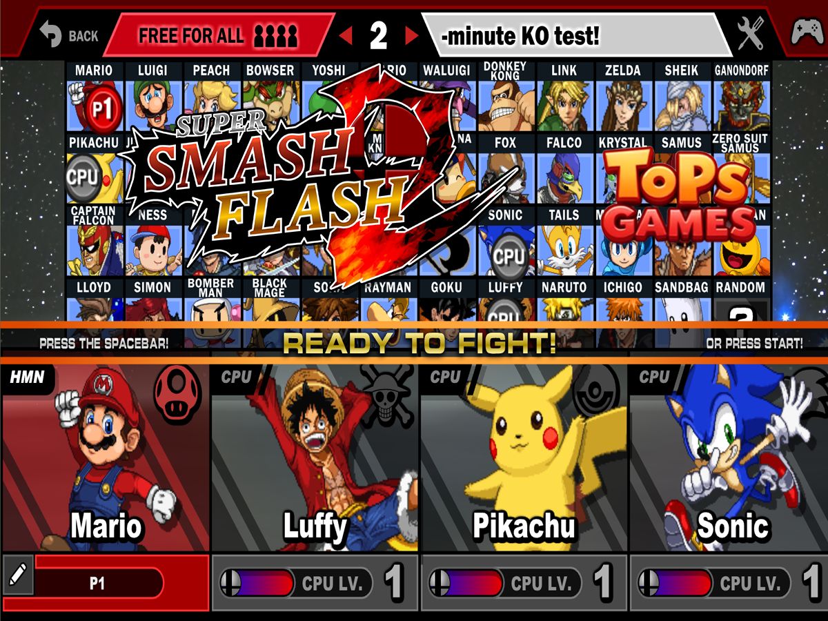 Super Smash Flash 2 - Play Free Online On Tops.Games